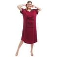 FEREMO Plus Size Long Casual Night Gowns Shirts for Women, V Neck ...