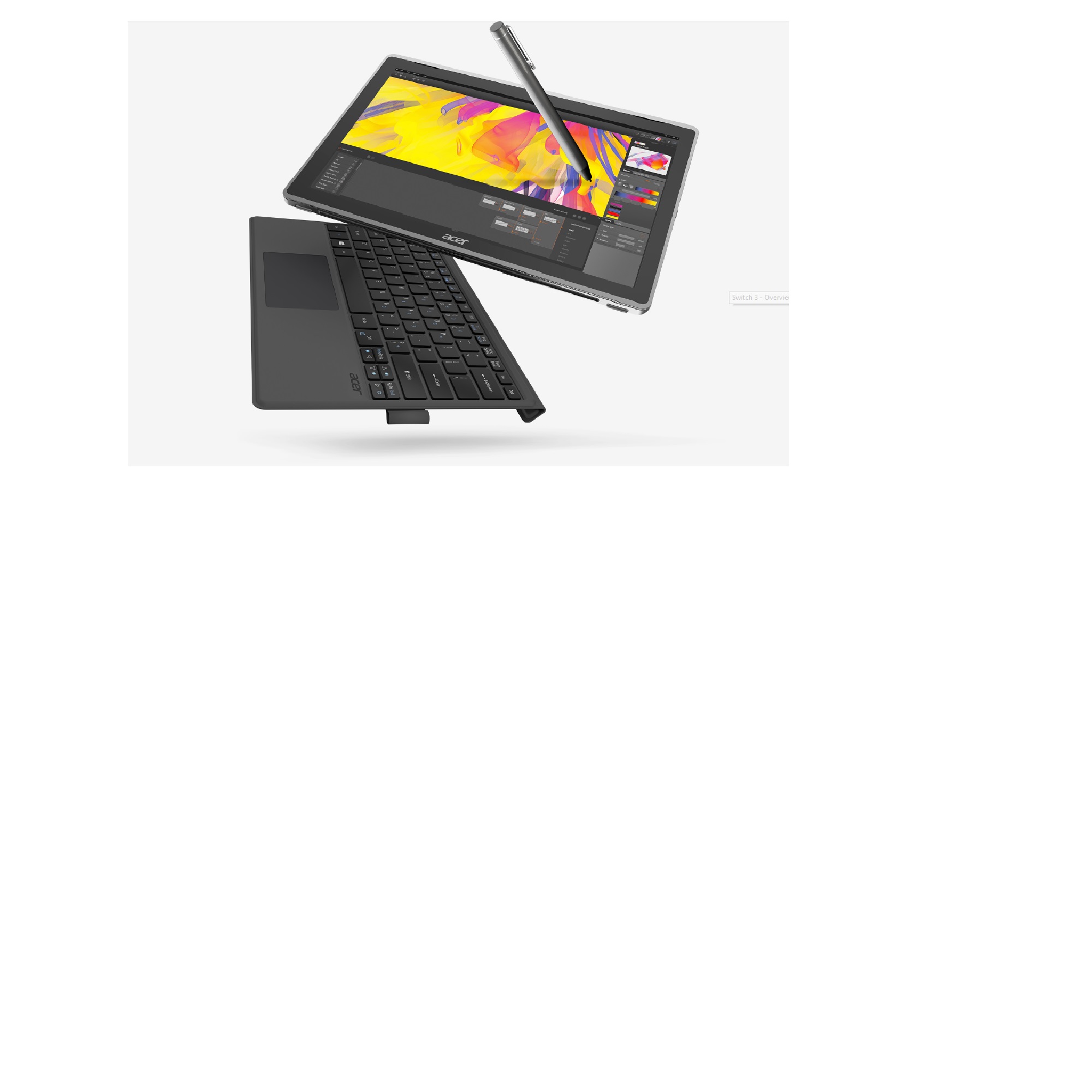 Refurbished Acer Switch 3, Tablet 2-in-1, SW312-31-P0MV, Intel N4200 ...