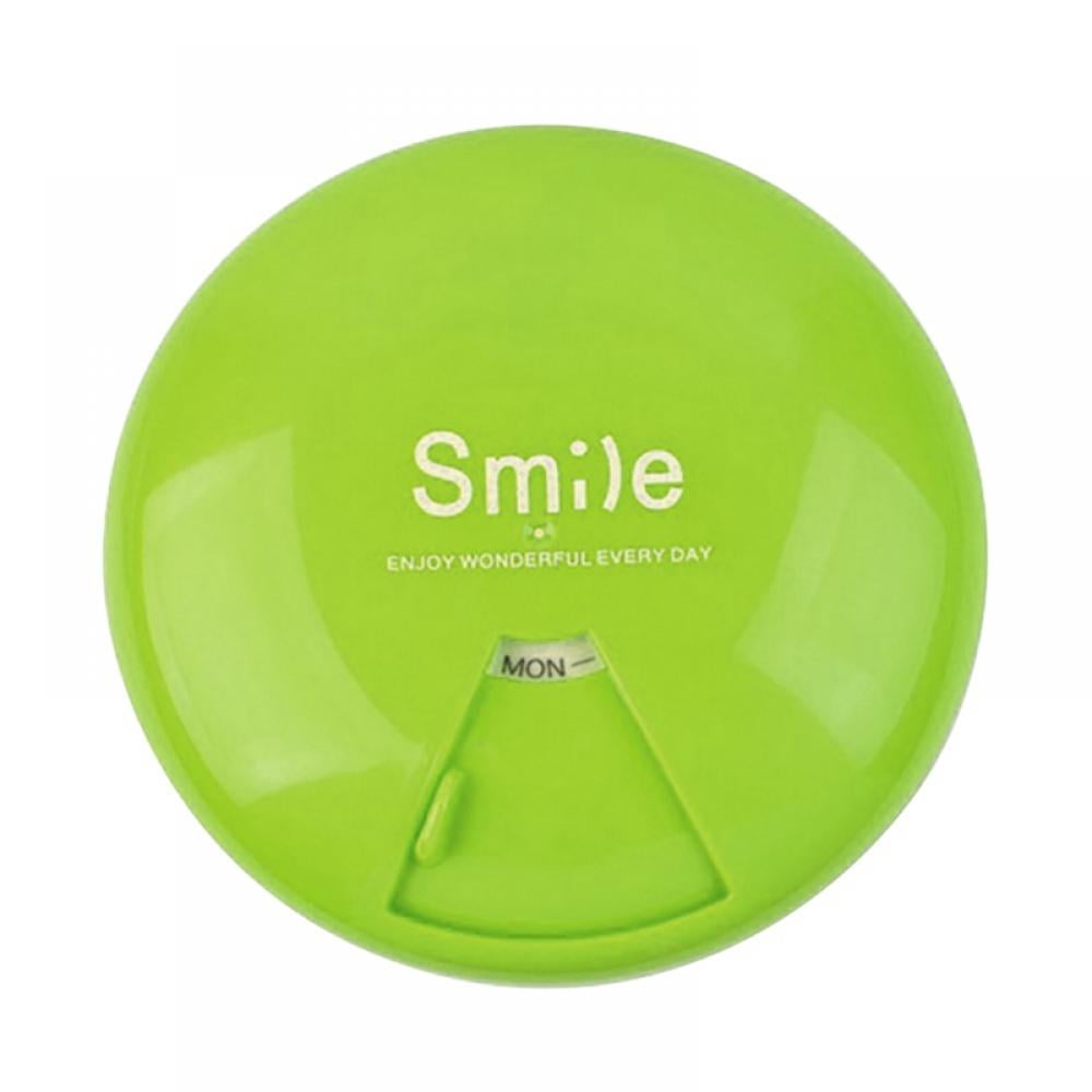 Pill Organizer Weekly,Pill Case 7 Day Medicine Pill Dispenser,Push ...