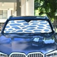 ALAZA Leopard Pattern-a1 Windshield Sun Shade Car Foldable Sun Visor ...