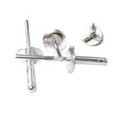 Mill 3/16" Large Head Tri-Fold Exploding Aluminum Mandrel Pop Rivets 25 ...