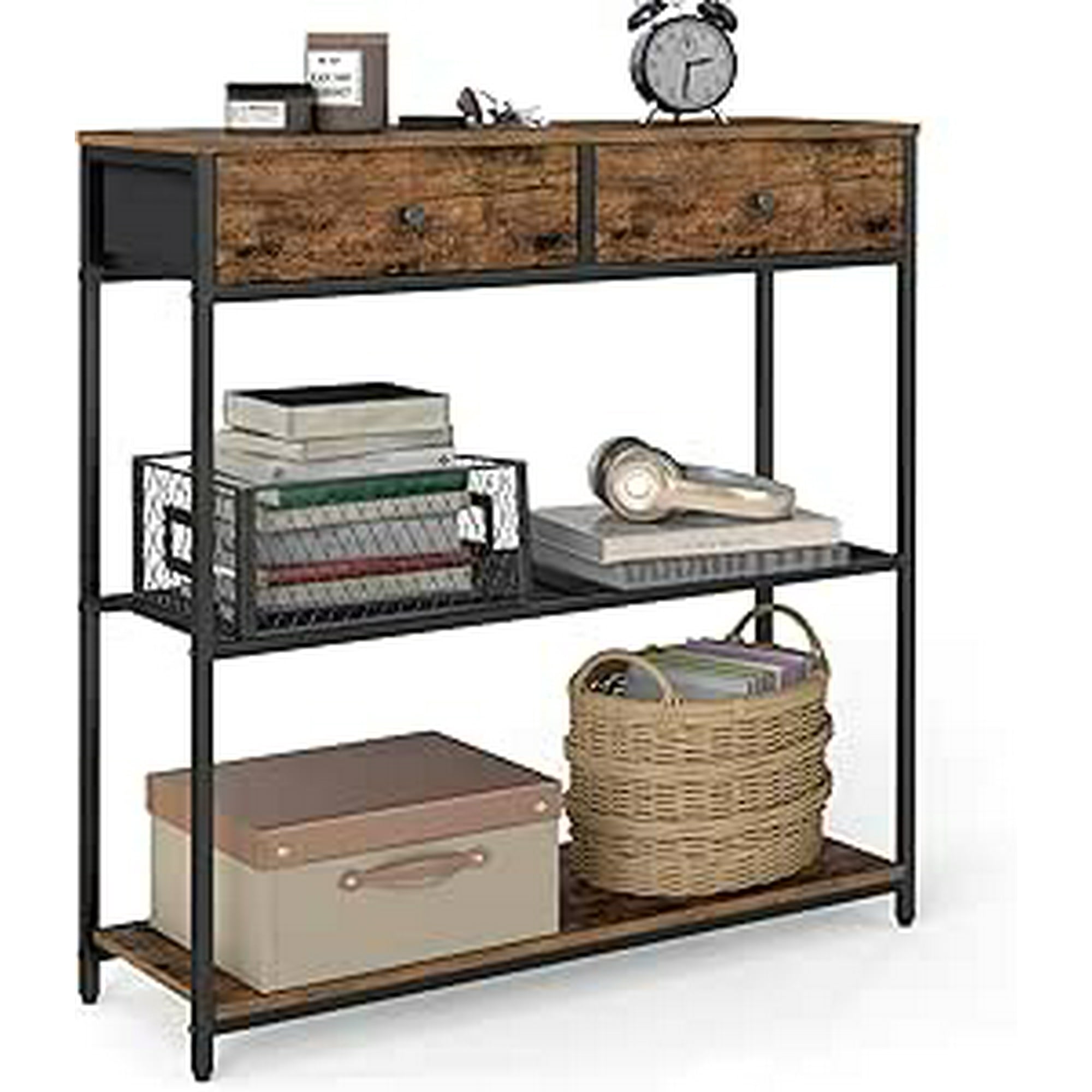 Click here for Songmics Vasagle Narrow Console Table With 2 Fabri... prices