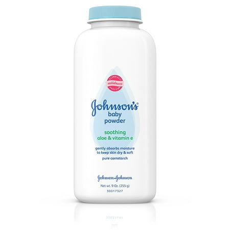 Johnson & Johnson Pure Cornstarch Powder with Soothing Aloe Vera ...
