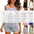 Chbgutlmr Womens Pajama Sets Sleeveless Round Neck Tank Tops Irregular ...