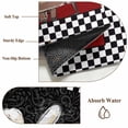Abstract Runner Rugs 2x6 ft Cartoon Style Chef Black and White ...
