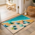 2x3ft Area Rug,Ocean Beach Coastal Umbrellas Washable Large Rugs Soft ...