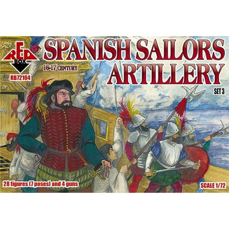1/72 Spanish Sailors Artillery XVI-XVII Century (28 w/4Guns) | Walmart ...