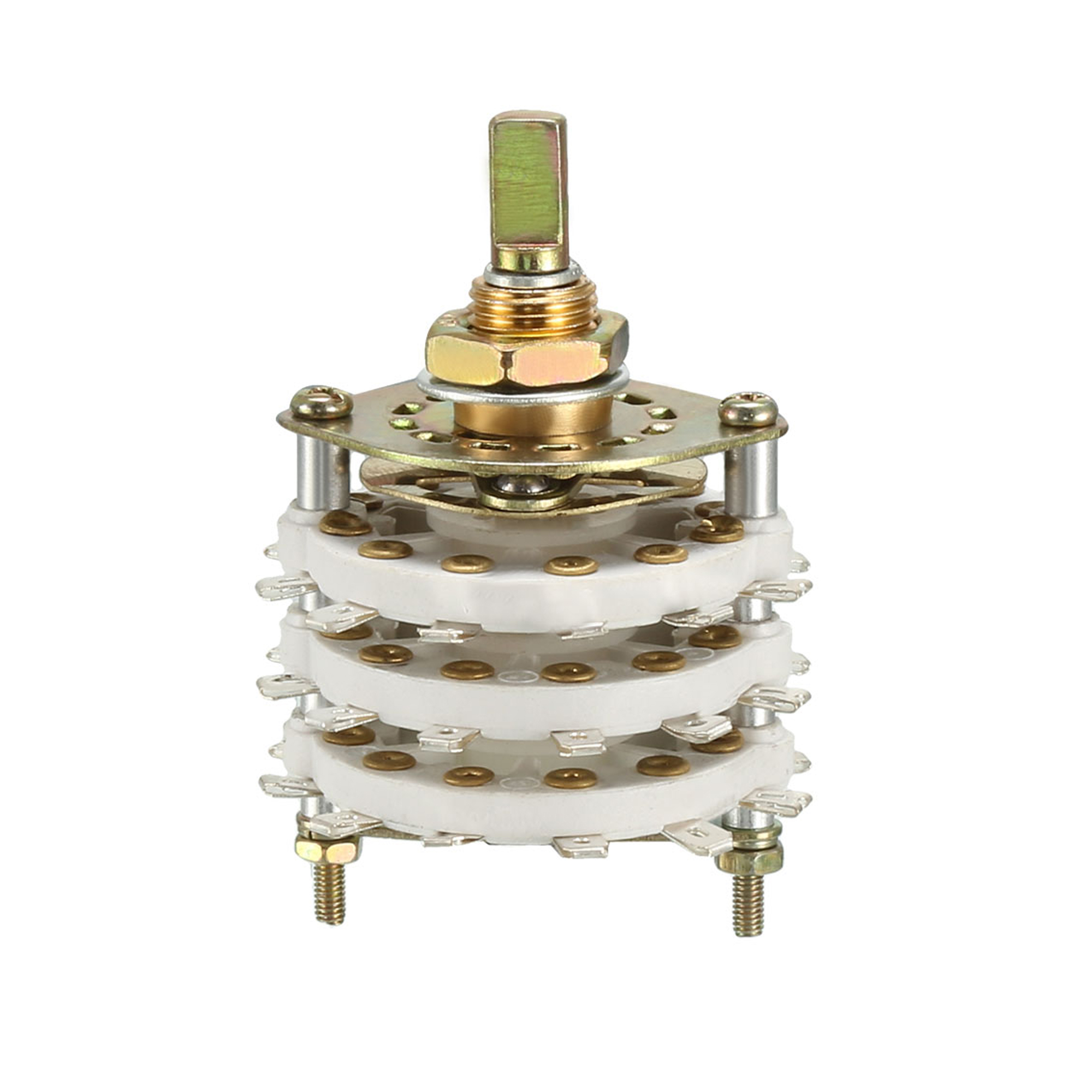 6P5T 6 Pole 5 Throw 3-Deck Band Channel Rotary Switch Selector ...