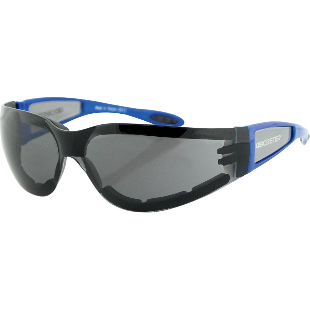 Shield II Sunglass, Blue Frame, Smoked Lens - Walmart.com