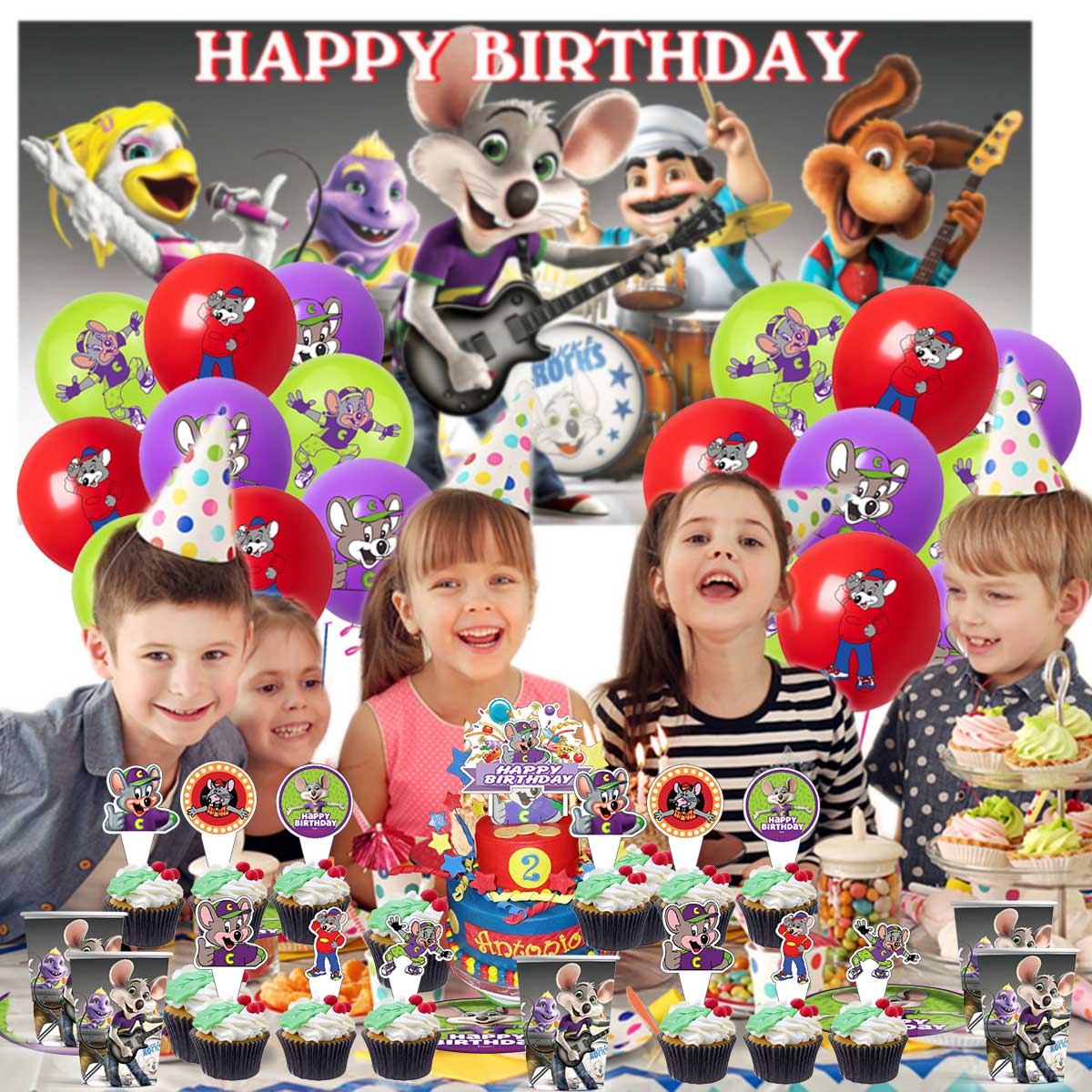 Chuck E Cheese Cake Decorations