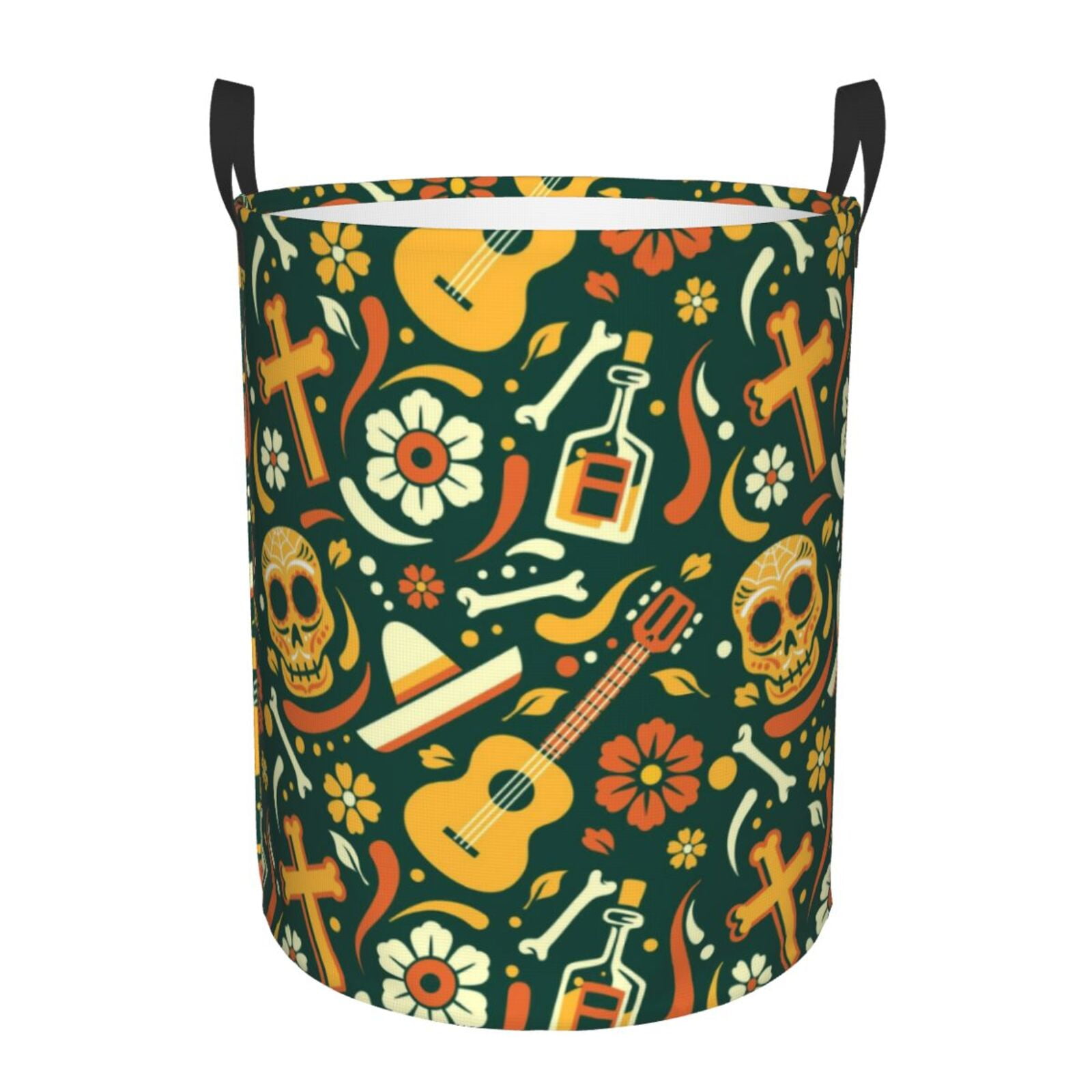 ZNDUO Round Laundry Basket, Waterproof Collapsible Laundry Baskets with ...