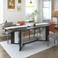 71 inch Large Rectangular Dining Table for 6-8 People, Dining Table ...