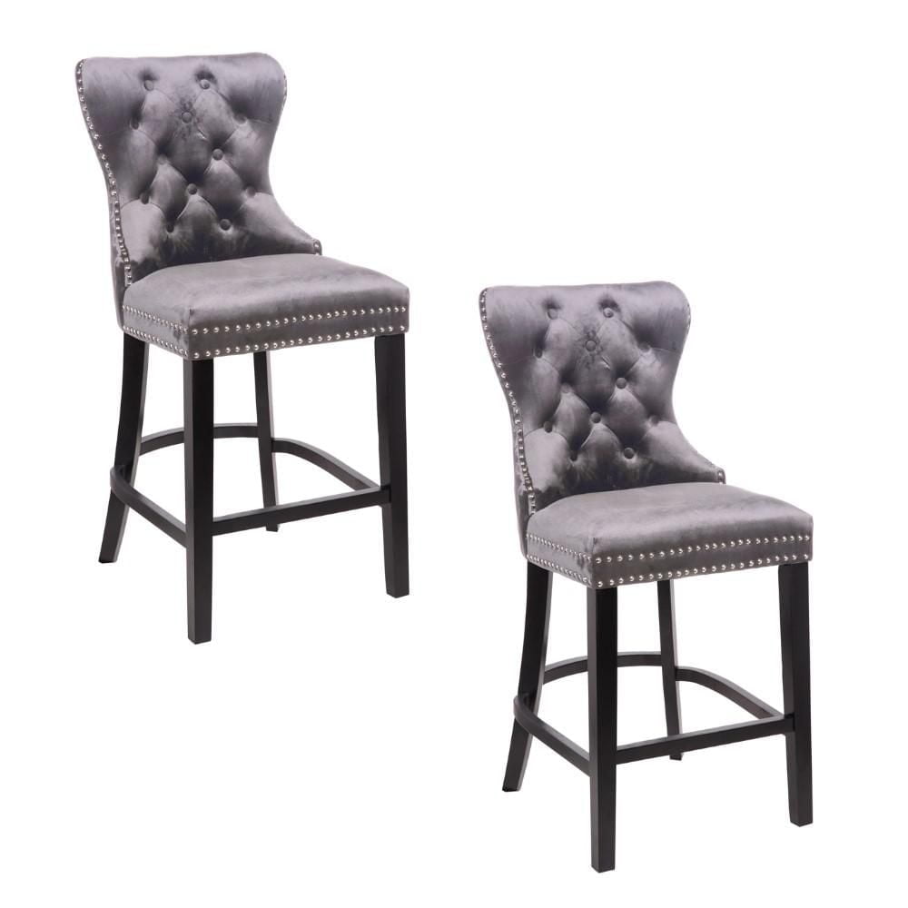 Click here for Plata Décor Import Inc Boyel Stool 26 In Grey Set... prices