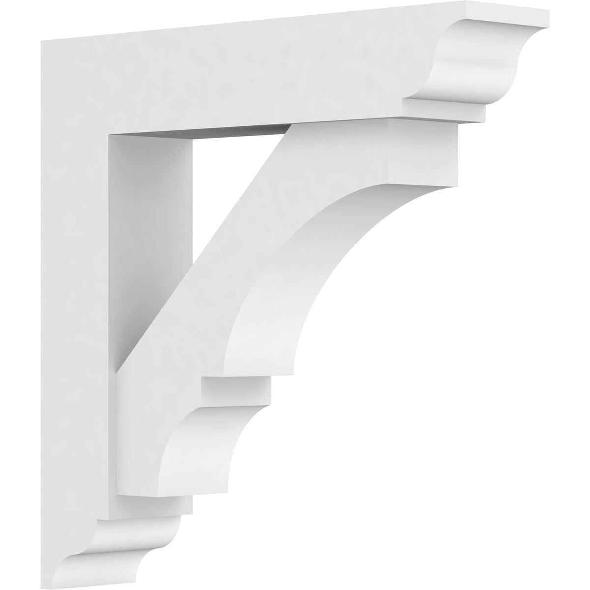 3"W X 14"D X 14"H Standard Balboa Architectural Grade Pvc Bracket With ...