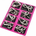 Metal Wire Puzzle Set of 24, Brain Teaser IQ Challenge - Walmart.com