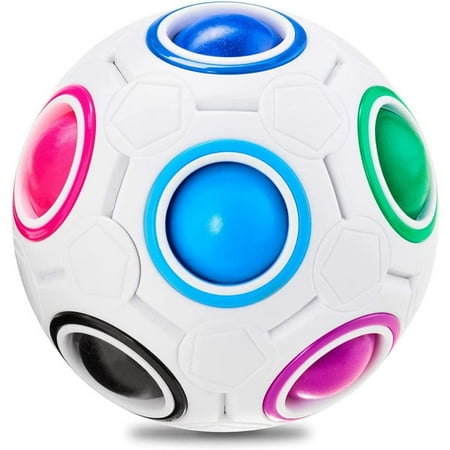 Magic Rainbow Puzzle Ball, Speed Cube Ball Puzzle Game Fun Stress ...