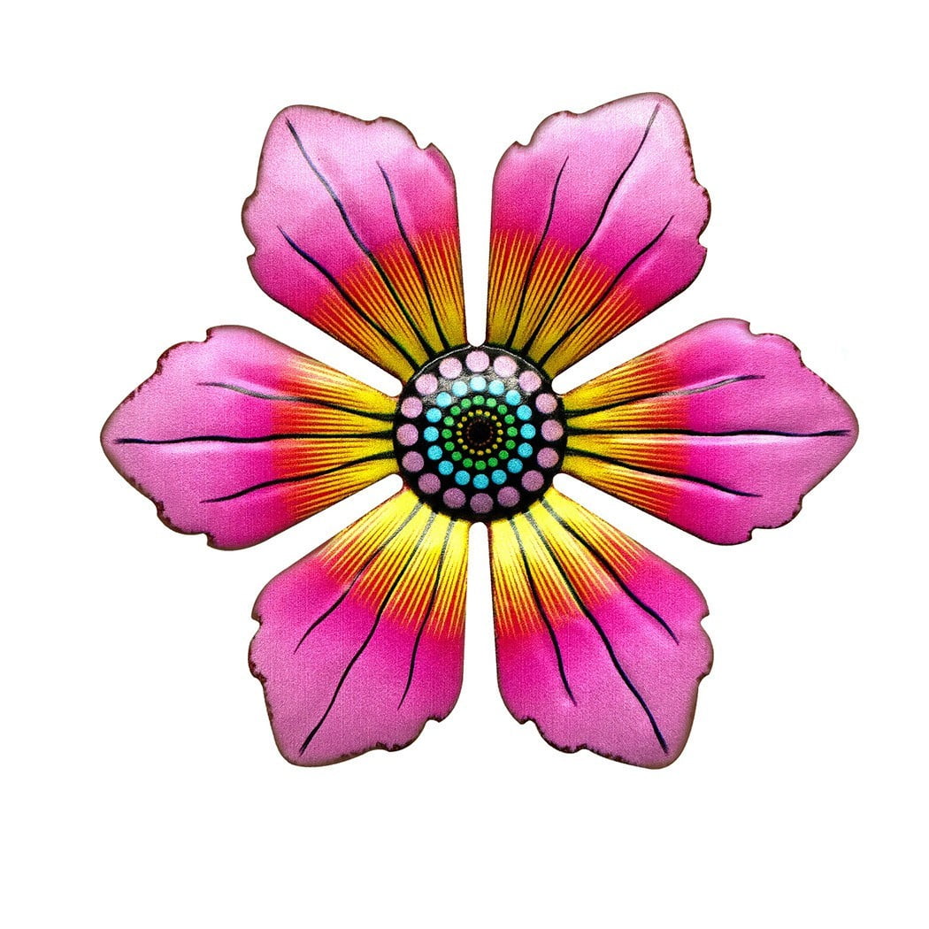 Metal Flower Outdoor Wall Art Decor Fence Art Wall Sculptures For metal-flower-outdoor-wall-art-decor-fence-art-wall-sculptures-for