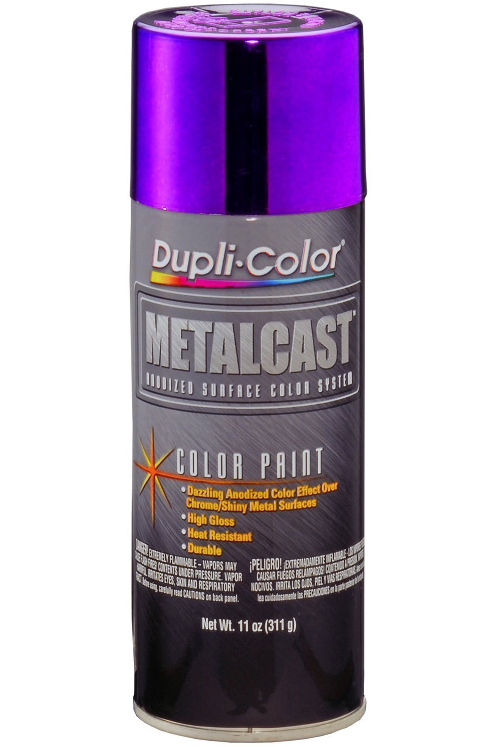 Dupli-Color 11oz PURPLE ANODIZED Metalcast Color Heat Resistant Chrome ...