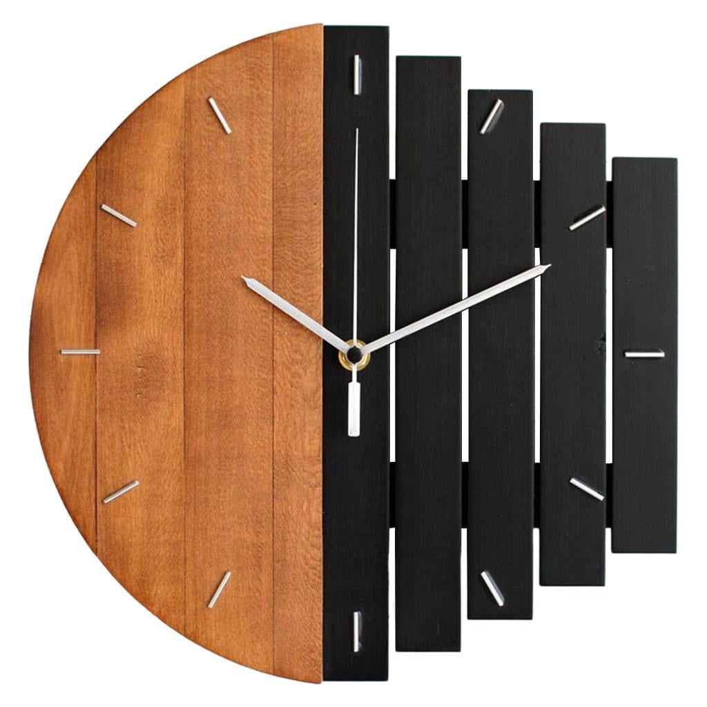 12 '' Wood Wall Clock with - Modern Style Xylophone Design Clocks ...