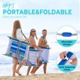 WEJOY Folding Beach Lounge Chair, Adjustable 5-Position, Face Down ...