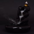 Bamboo Logs Ceramic Backflow Incense Burner 4.25” – Handmade Waterfall ...