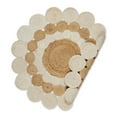 White And Natural Jute Braided Rug 3 Ft Round - Walmart.com