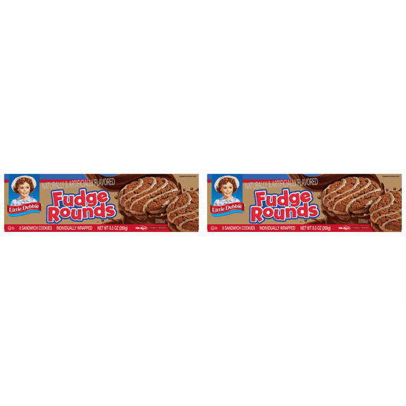 Little Debbie Chocolate Snack Fudge Rounds, 12 Pack/24.1 oz. - Walmart.com
