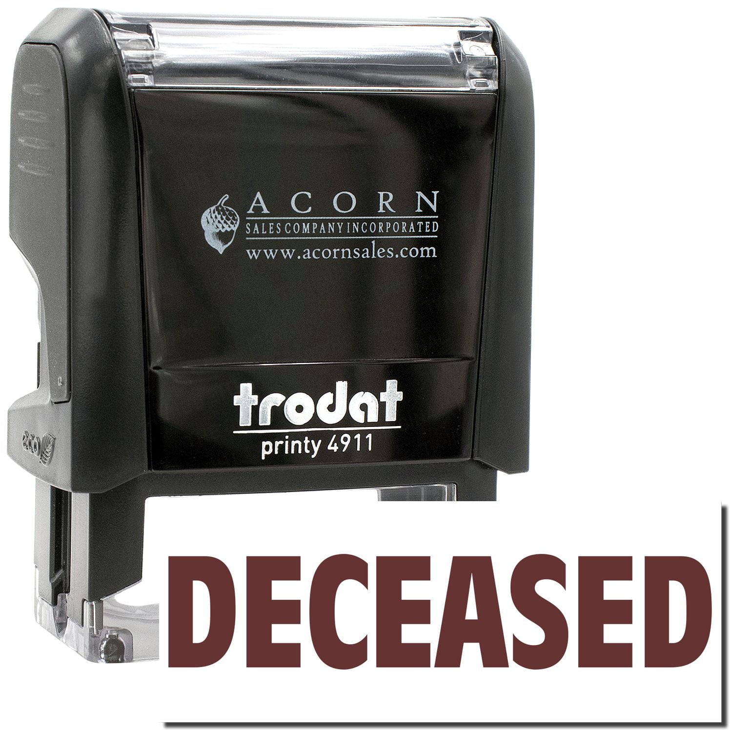 Self-Inking Deceased Stamp, Trodat Printy 4911, Press and Print ...