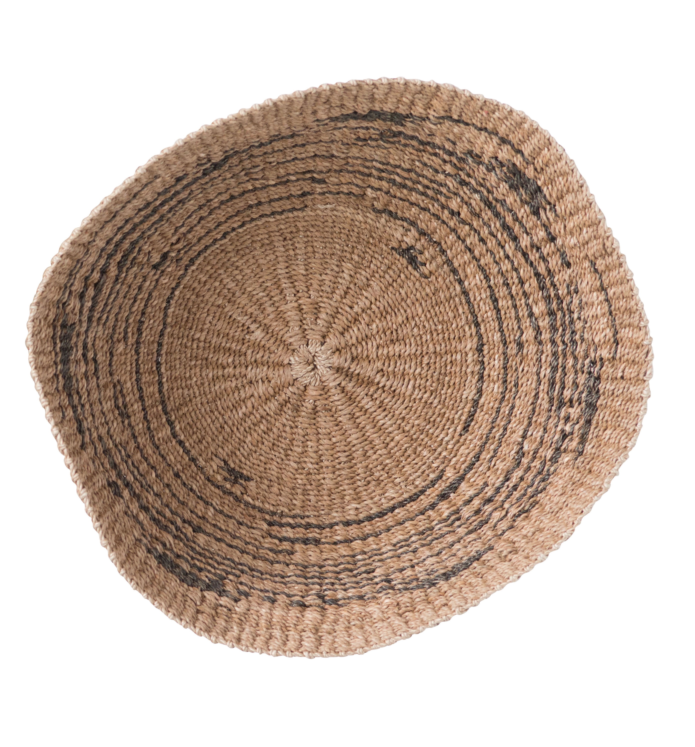 Creative Co-Op Round Hand-woven Abaca Wall Basket - Walmart.com