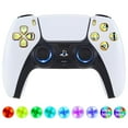 eXtremeRate Colorful Dpad Thumbsticks Chrome Gold Buttons DTF V3 LED ...