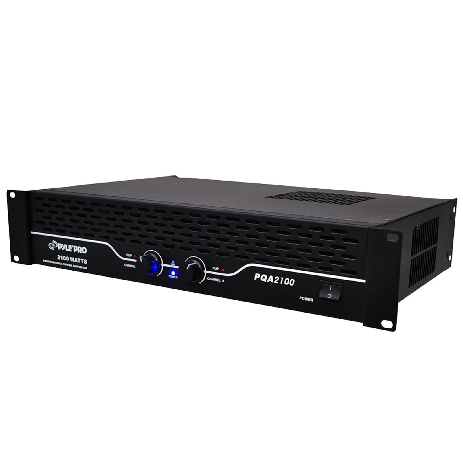 Pyle-Pro PQA2100 19" Rack Mount 2100 Watts Professional Power Amplifier ...