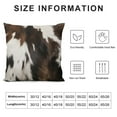ONETECH Cow Print Pillows Covers Cowhide Pillow Covers Decorative ...
