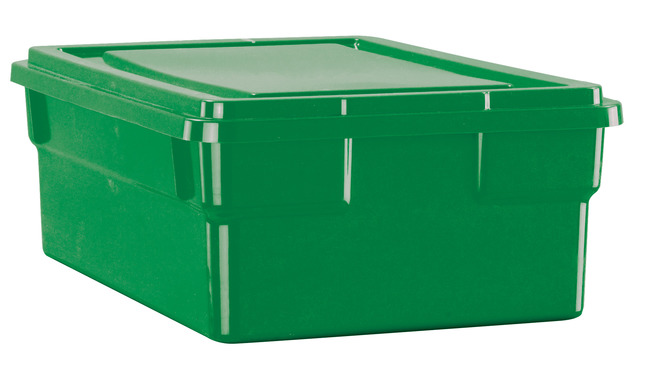 School Smart Storage Box with Lid, 16 x 11 x 6 Inches, Green - Walmart ...