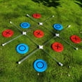 OTTARO Giant Tic Tac Toe Outdoor Game, Night Party Yard Toss with ...