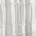 Lush Decor Nova Ruffle Window Curtain Panel Set White - Walmart.com
