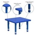 Free Shipping! Flash Furniture 24'' Square Blue Plastic Height ...