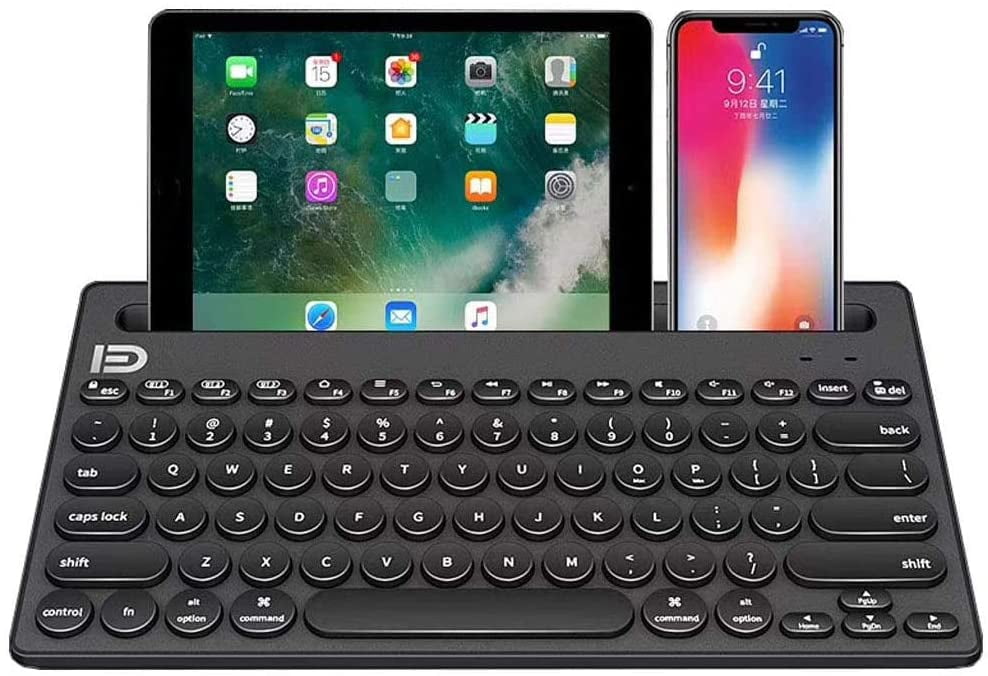 Buy Wireless Keyboard, Dual Channel Multi-Device Universal Cute ...