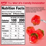 AMOS 4D Gummy Mixed Fruit Gummies with Juice Filled Center, Strawberry ...