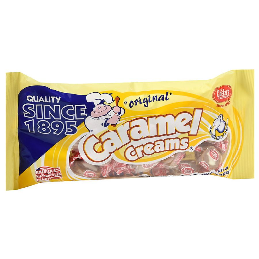 Goetze's Caramel Creams Candy Original 12.0 oz Pack of 2 - Walmart.com