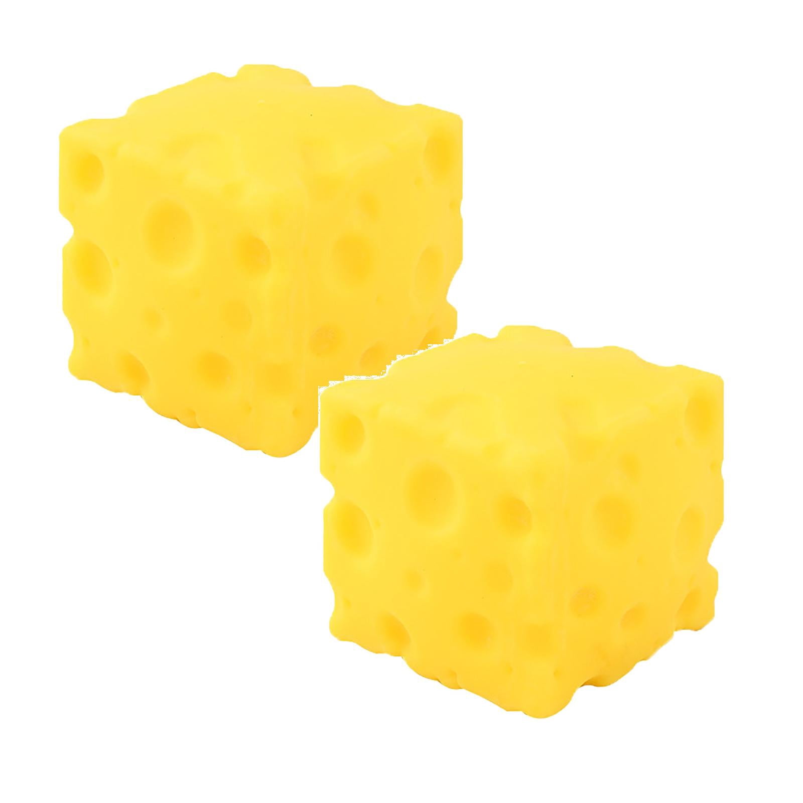 Stress Relief Squishy Toy Cheese Stress Soft Novelty Toy Simulation ...