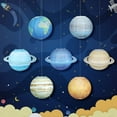 Naler 8 Pcs 12" Planet Paper Lanterns: Outer Space Decor for Kids Space ...