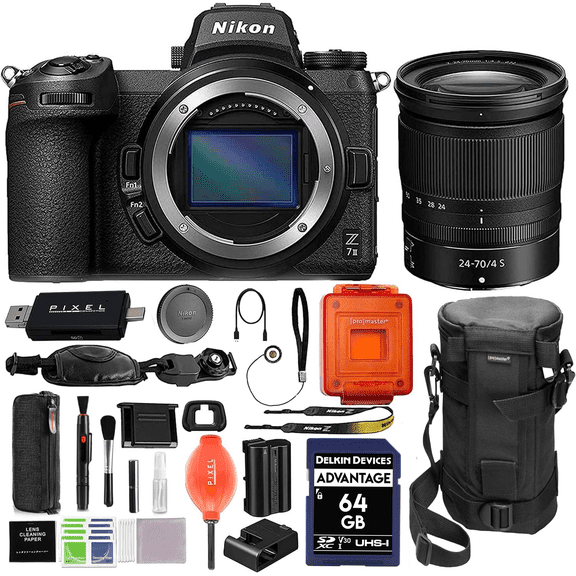 Nikon Z 7II FX-Format Mirrorless Camera Body w/NIKKOR Z 24-70mm f/4 S ...