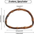 4Pcs 2 Colors Bamboo Bag Handle Bag Replacement Accessories Mixed Color ...