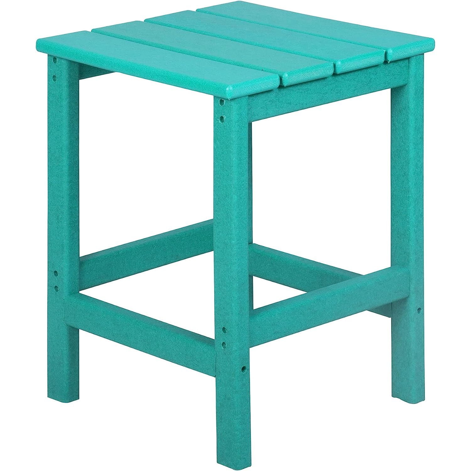 Bilot Outdoor Side Table, All Weather Lumber Adirondack Small Patio ...