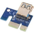 PCIE Riser 1X to 16X Graphics Extension for GPU Mining Powered Riser ...