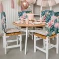 1 Pack Pink Starfish Chair Back Covers Shell Palm Leaf Summer Coastal ...