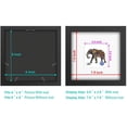 8x8 Soild Wood Picture Frame with High Definition Glass Display ...