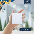 Artkey, Mini Canvas, 3x3 inch 24-Pack, Pure Cotton Square - Walmart.com