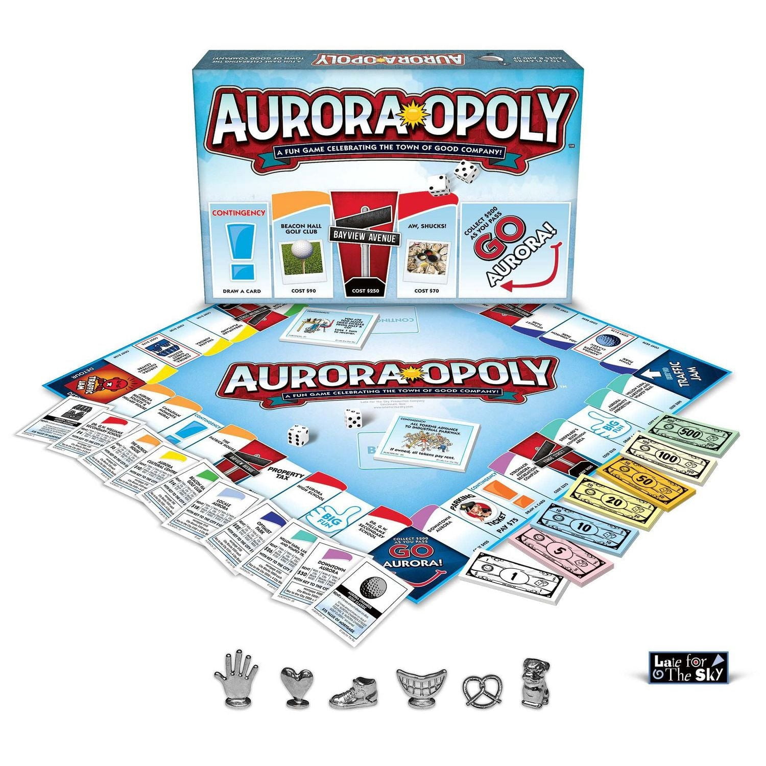 Aurora-Opoly Board City Game by Late For The Sky - Walmart.com