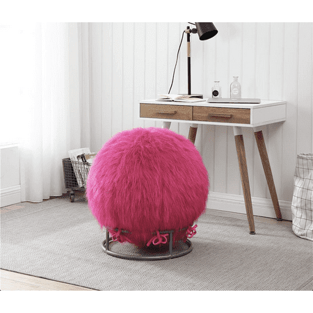Premium Posture Fuzzy Exercise Yoga Ball Chair Set - Assorted Colors ...